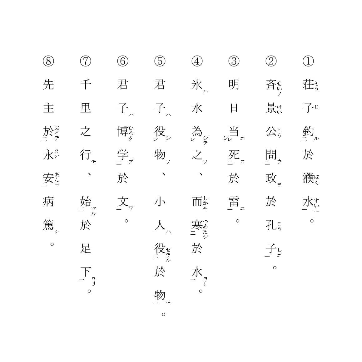 漢文の「於」の意味・用法を解説！（例文付き＋見分け方） ハナシマ先生の教えて！漢文。